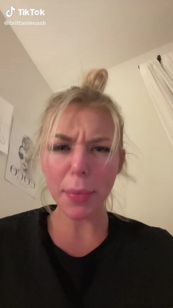 Cute Brittanie Nash Shows Cleavage in Beige Dress | sexyfilter.com