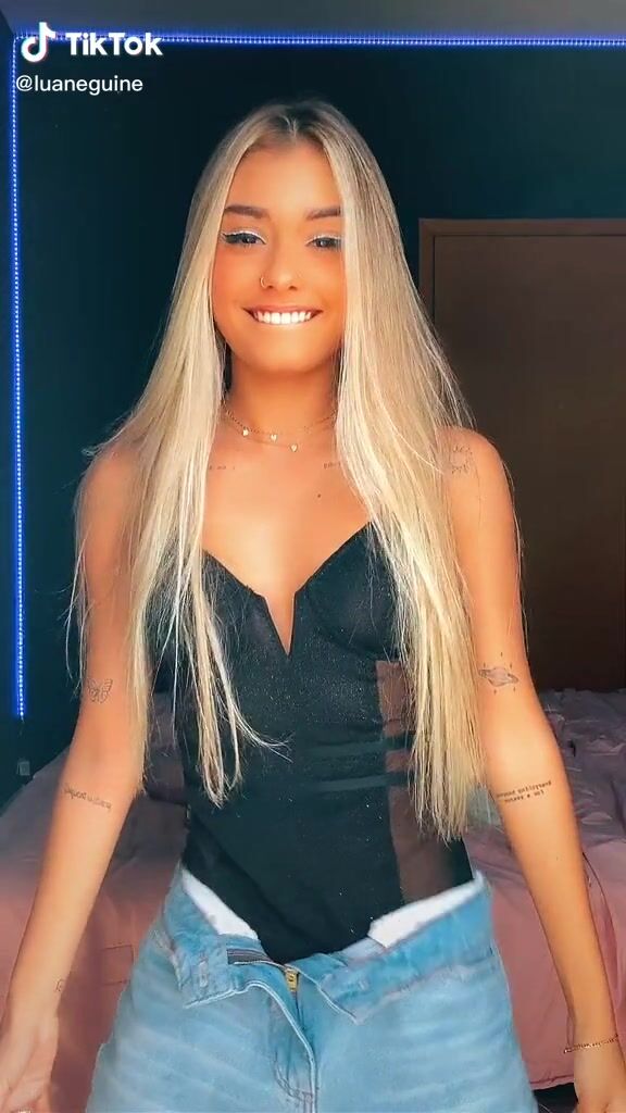 Cute Luane Guiné in Black Bodysuit | sexyfilter.com