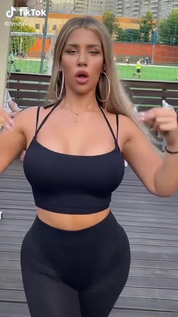 Sexy MIRAVI in Black Leggings | sexyfilter.com