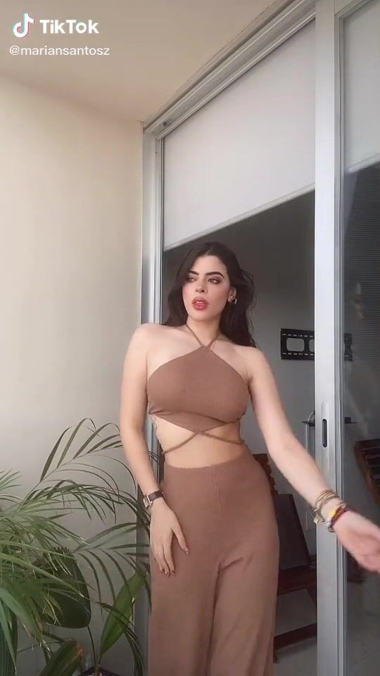 Sexy Marian Santos in Beige Bodysuit | sexyfilter.com