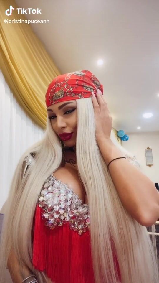Cute Cristina Pucean Shows Cleavage In Bra