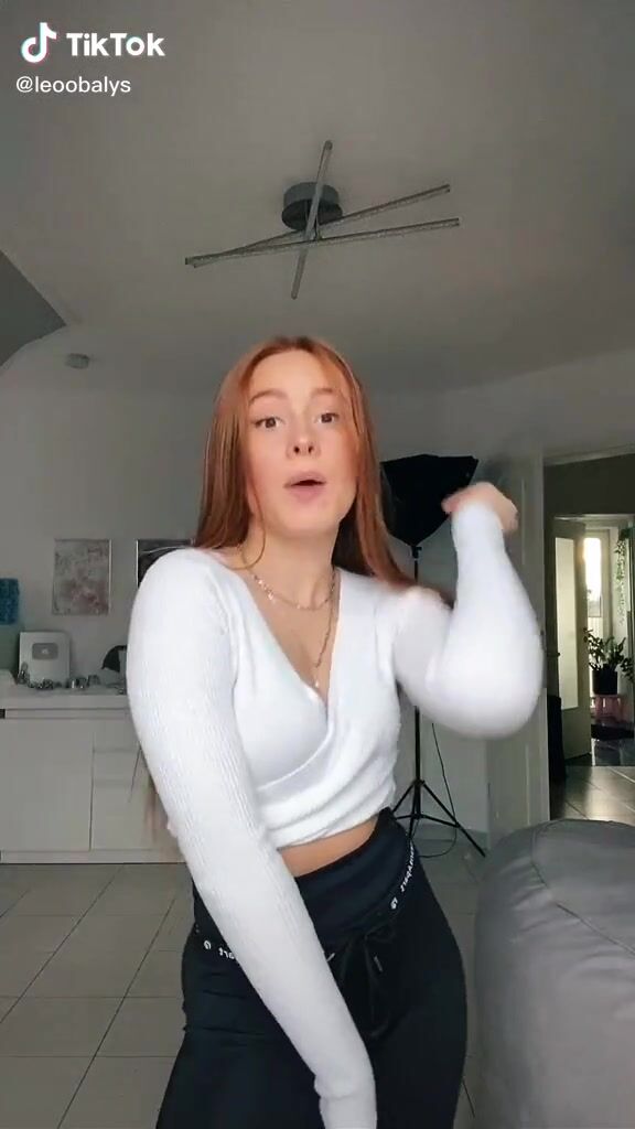 Sweet Leonie Leoobalys in Cute White Crop Top | sexyfilter.com