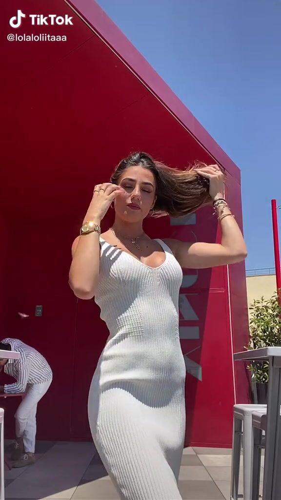 Cute Lola Moreno Marco in White Dress | sexyfilter.com