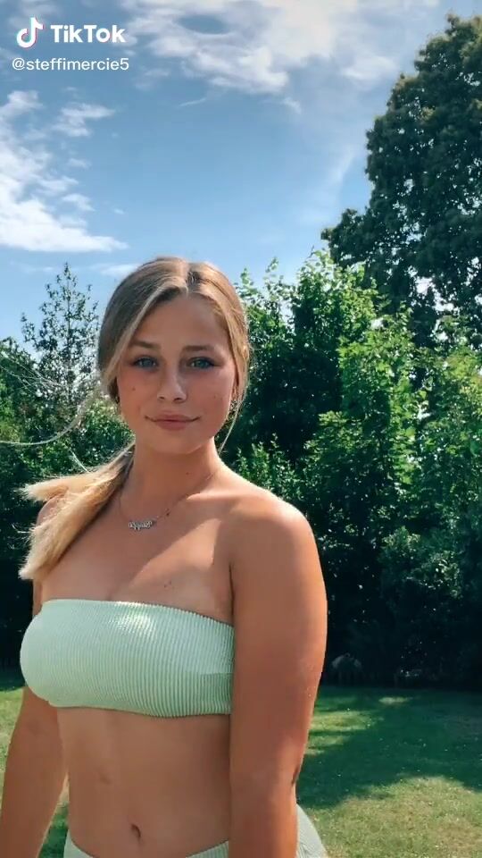 Sexy Steffi Mercie in Light Green Bikini Top | sexyfilter.com