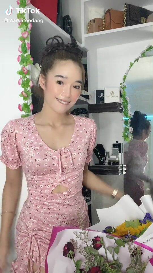 Sexy Mary Lite Lamayo in Floral Dress | sexyfilter.com